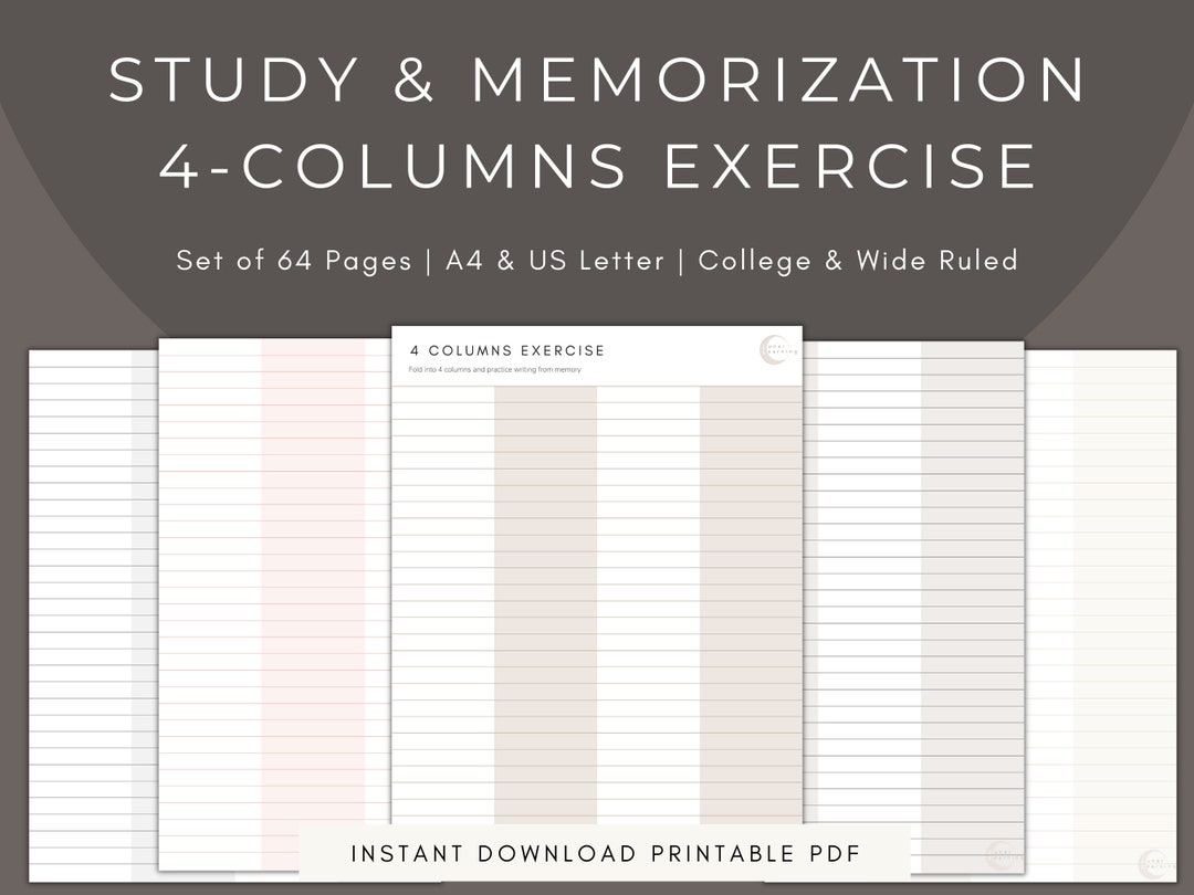 Study Template | Digital Worksheet | Revision Guide | Printable ...