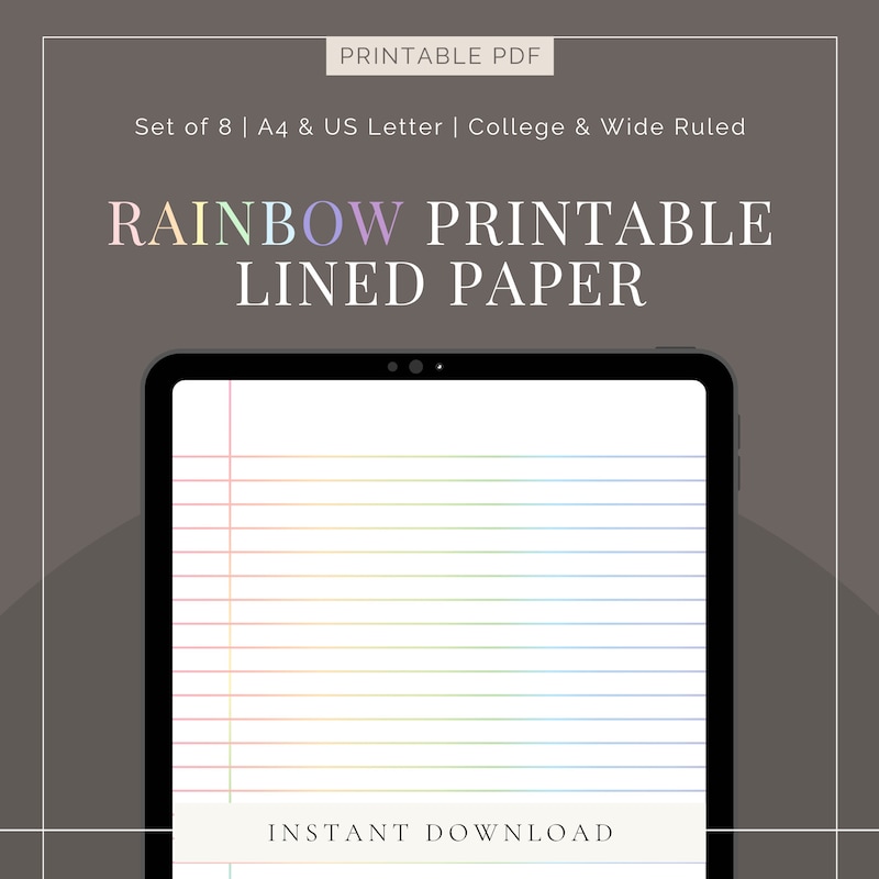 Decorative Lined Writing Paper - Etsy