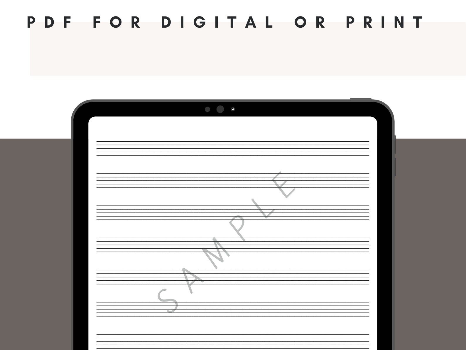 Blank Sheet Music - 12 Staves Printable Staff Paper PDF - Etsy