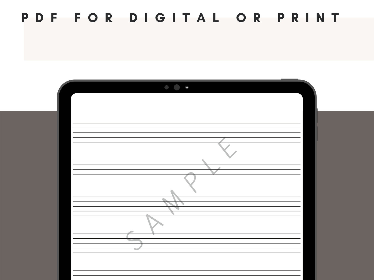 Blank Sheet Music - 8 Staves Printable Staff Paper PDF - Etsy