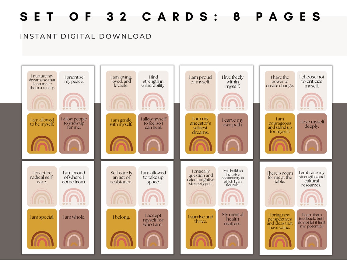 Affirmation Cards for People of Color & Allies | BIPOC | Encouragement ...