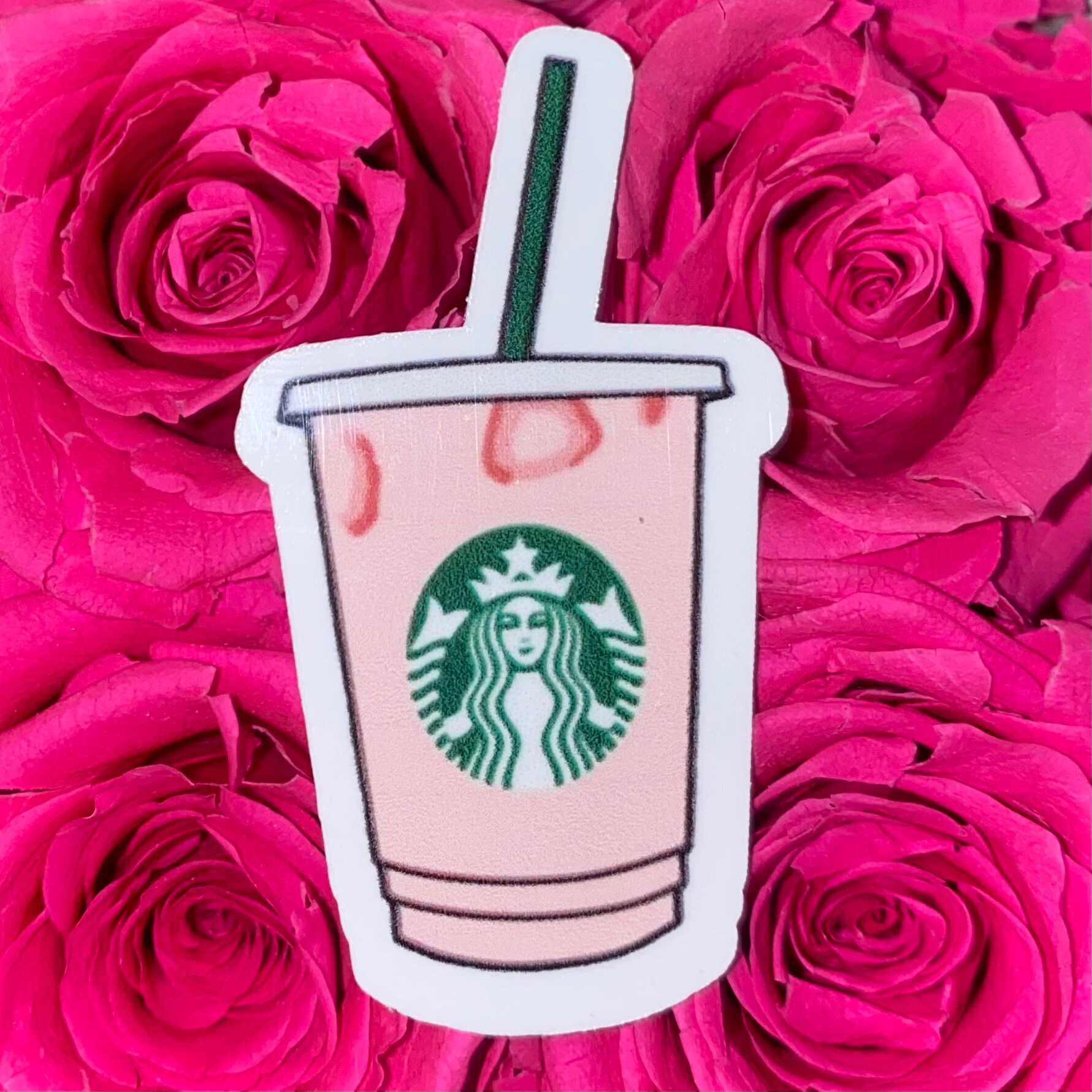 Starbucks Pink Drink / Starbucks Pink Drink Sticker / Water Resistant ...