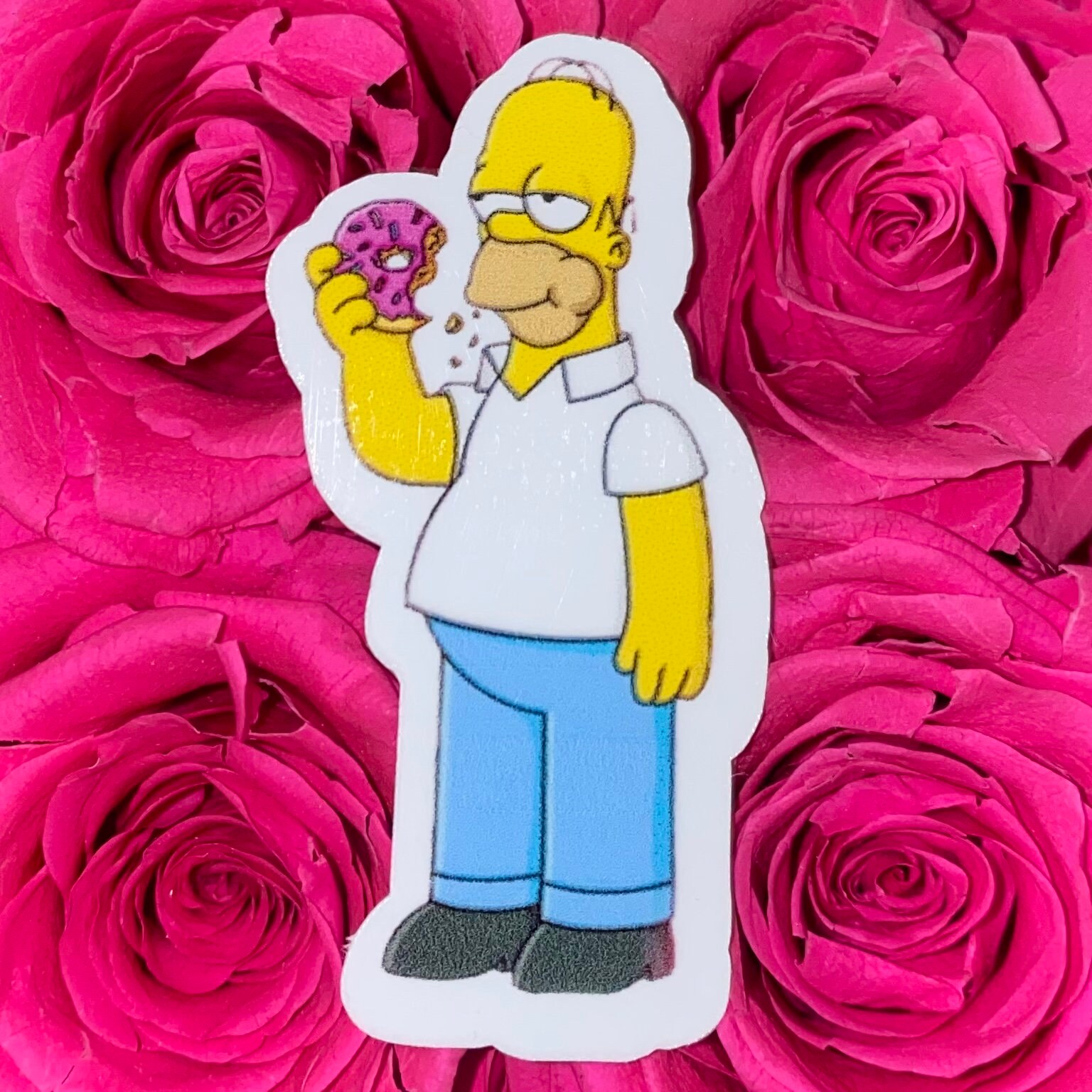 Homer Simpson / Homer Simpson Sticker / Water Resistant / White Border ...