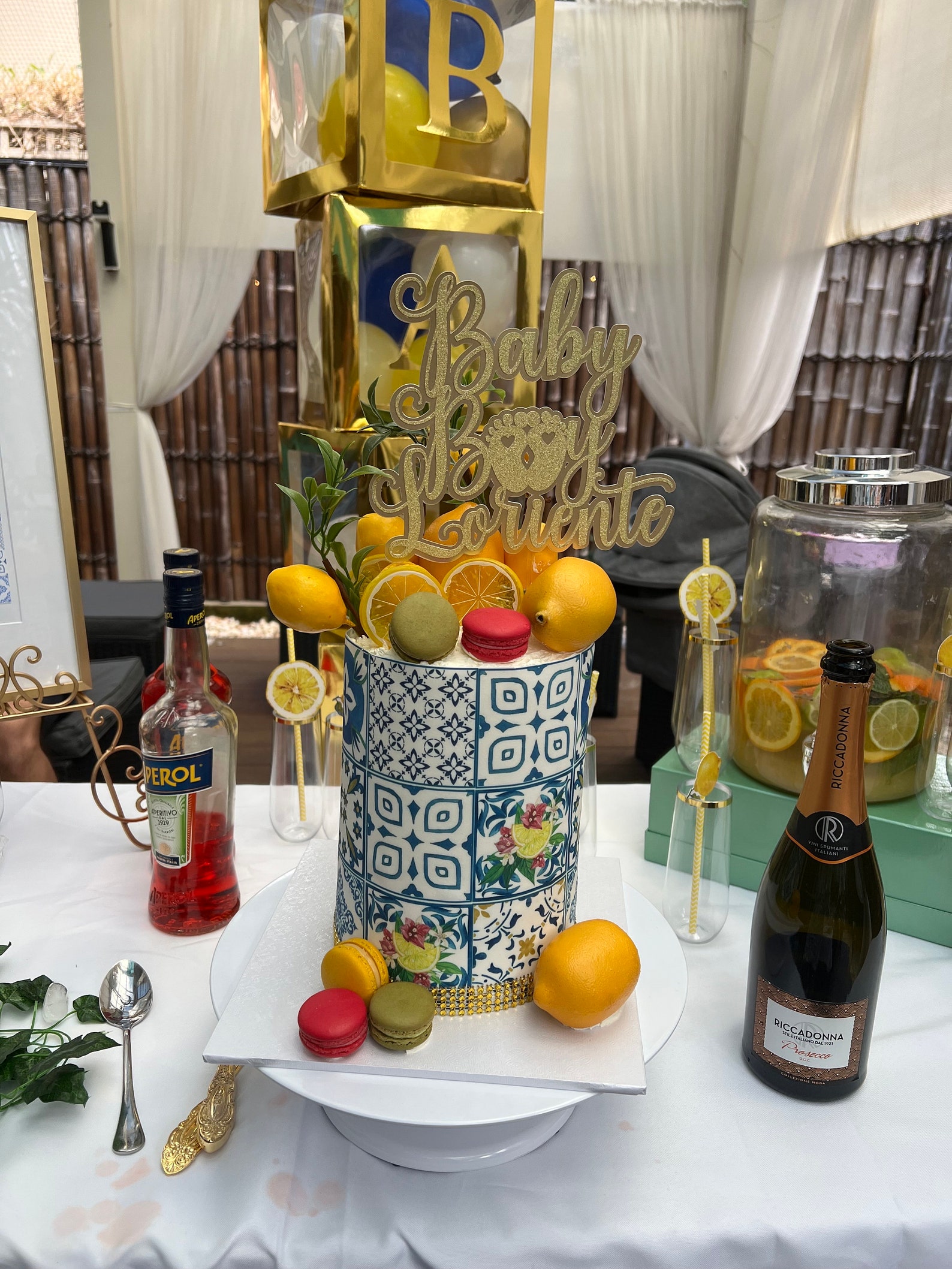 POSITANO Lemon Digital Download | AMALFI COAST | Tiles | Cake Wrap ...