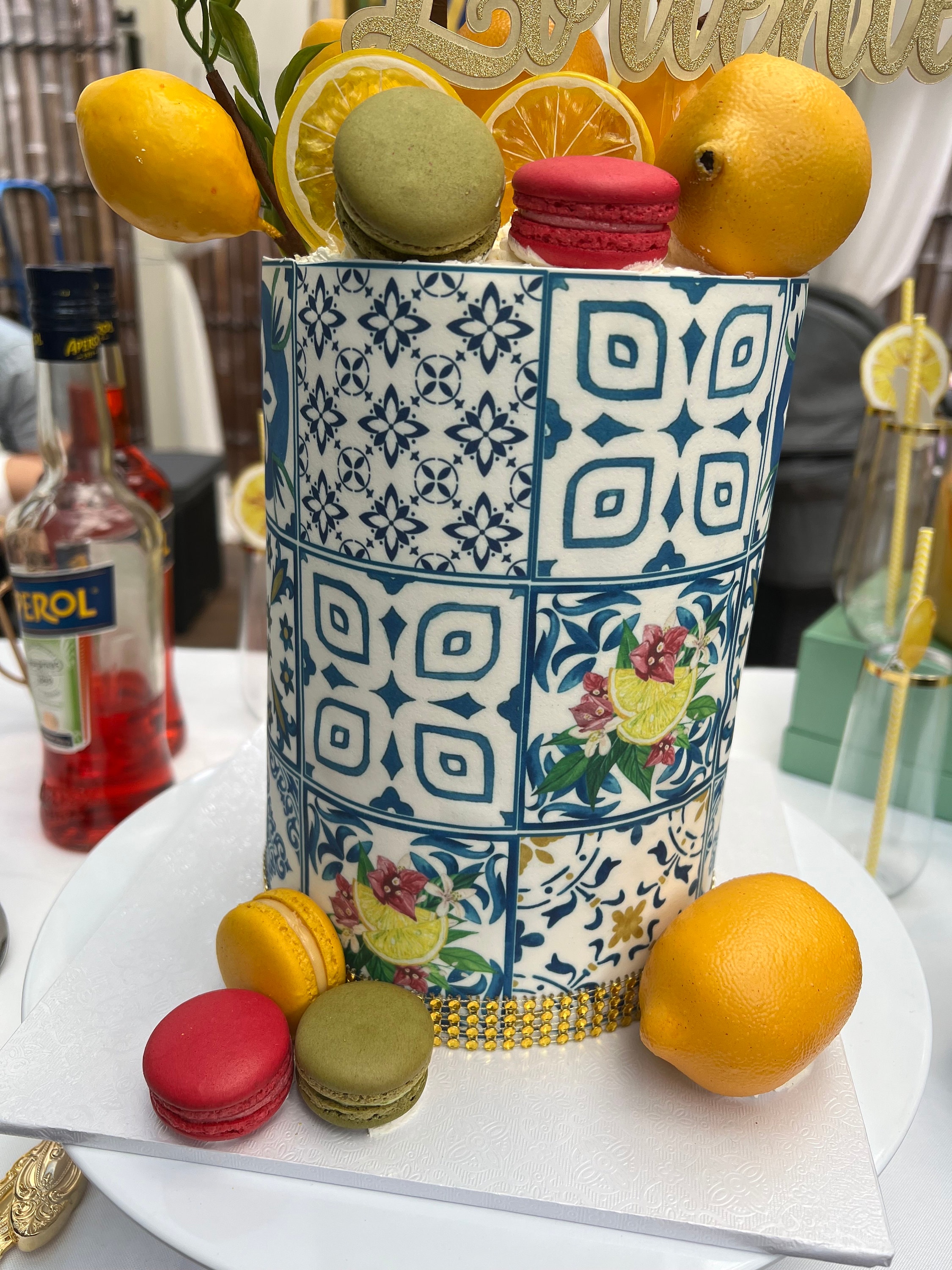 POSITANO Lemon Digital Download | AMALFI COAST | Tiles | Cake Wrap ...