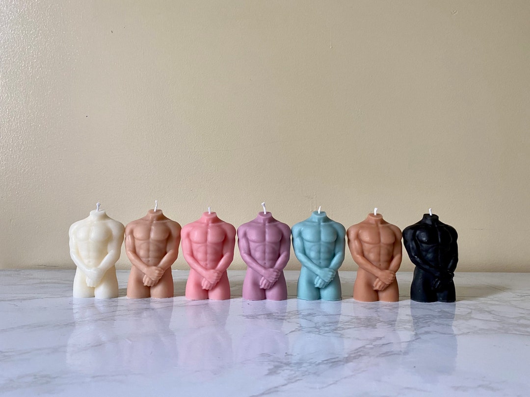 Man Body Candle/ Man Candle / Man Torso Candle / Male Body Candle ...