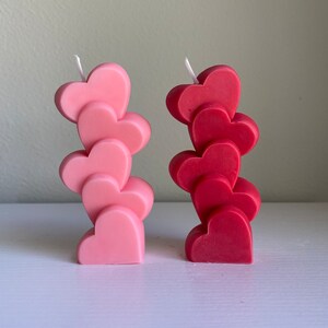 Heart Candle / Heart Tower Candle / Heart Stack Candle / Gifts for Her ...