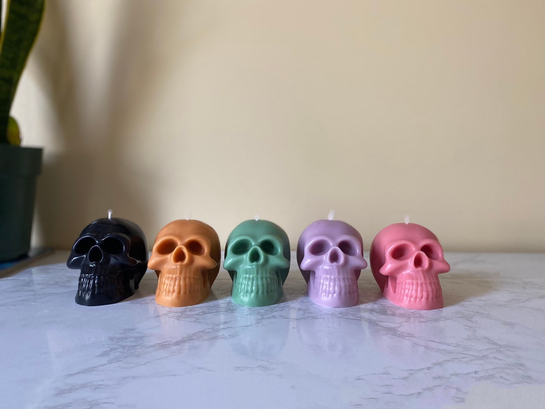 Skull Candle / Skeleton Candle / Skeleton Head / Halloween Candle ...