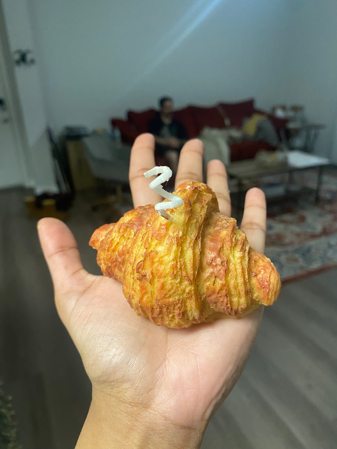 Croissant Candle , Croissant Home Decor, Food Candle , Pastry Candle ...