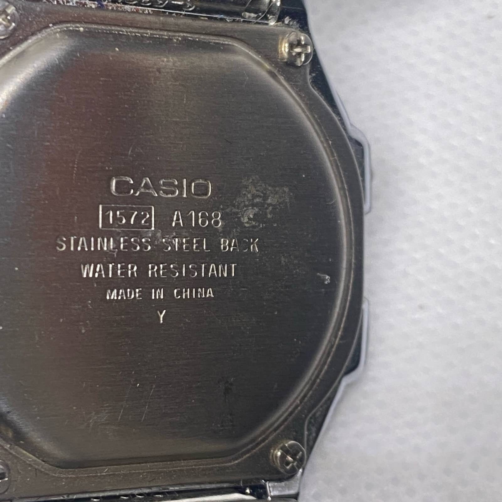 Casio A168 Silver Tone Digital Water-resistant Wristwatch - Etsy