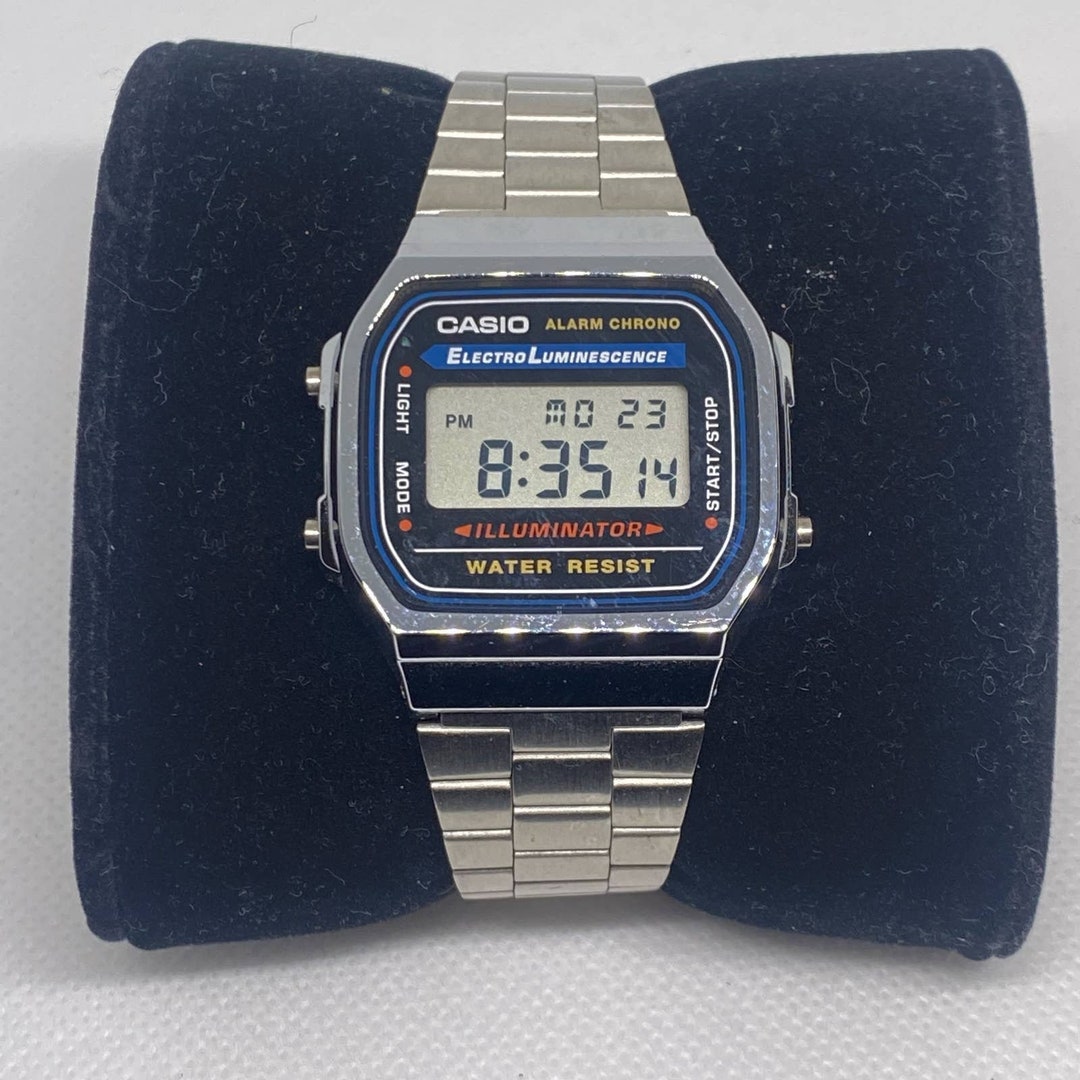 Casio A168 Silver Tone Digital Water-resistant Wristwatch - Etsy