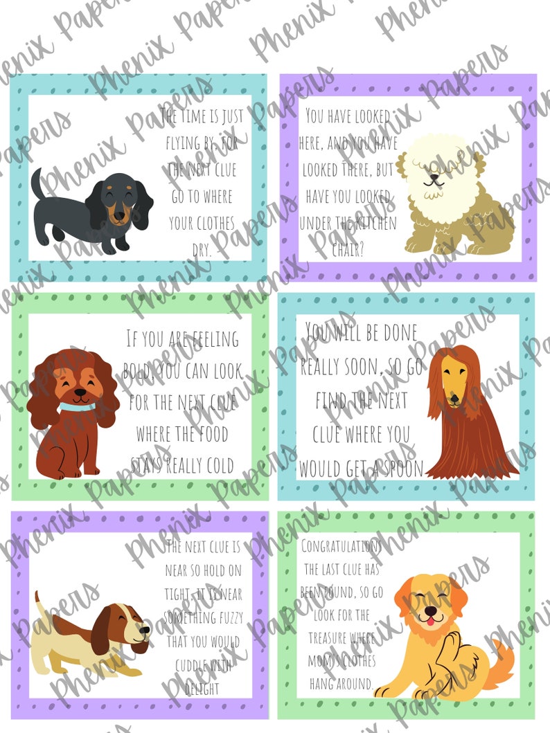 Puppy Dog Scavenger Hunt for Kids - Etsy