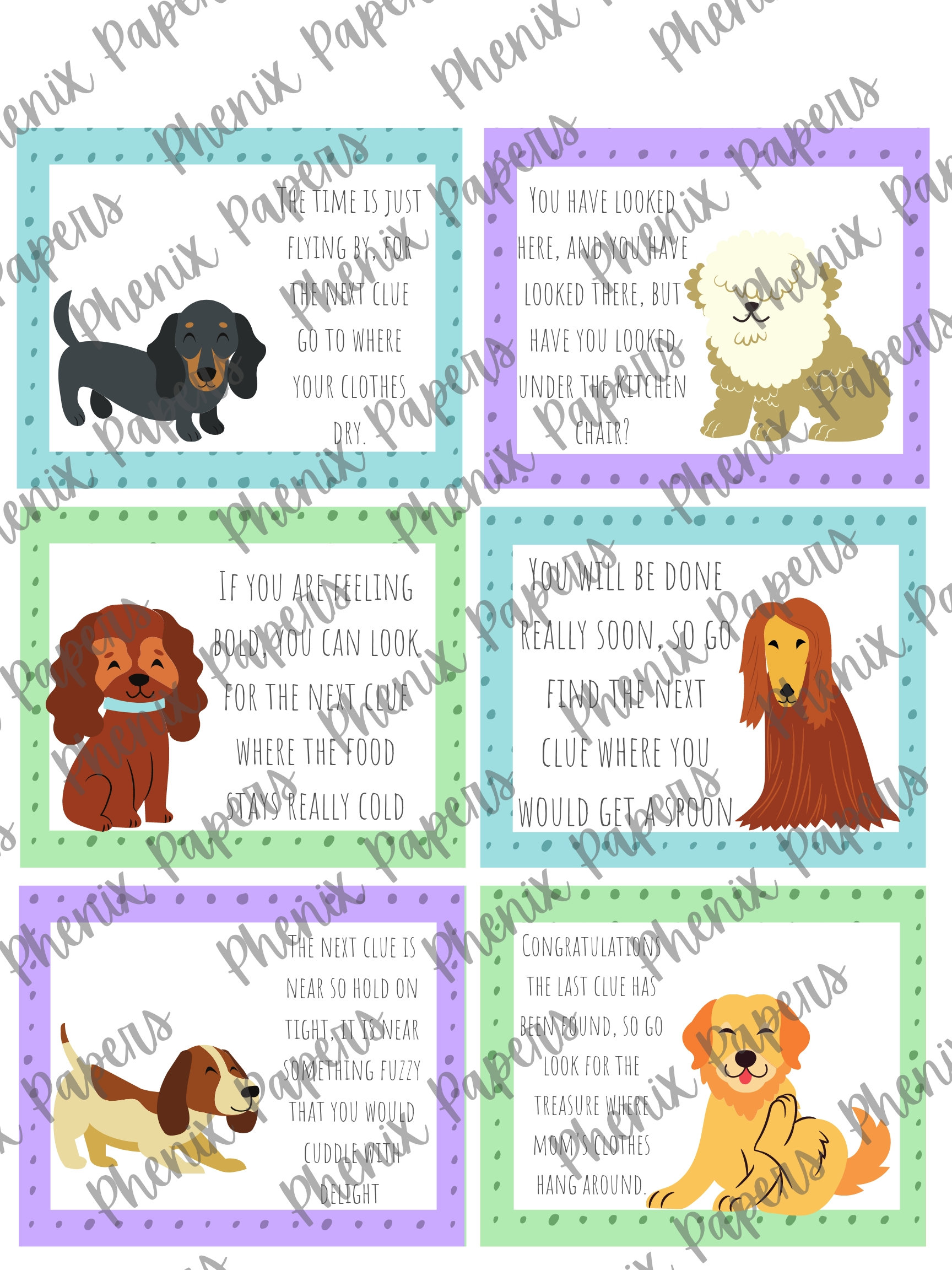 Puppy Dog Scavenger Hunt for Kids - Etsy