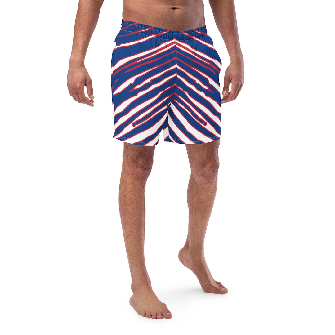 Men's Buffalo Stripe Swim Trunks - Etsy