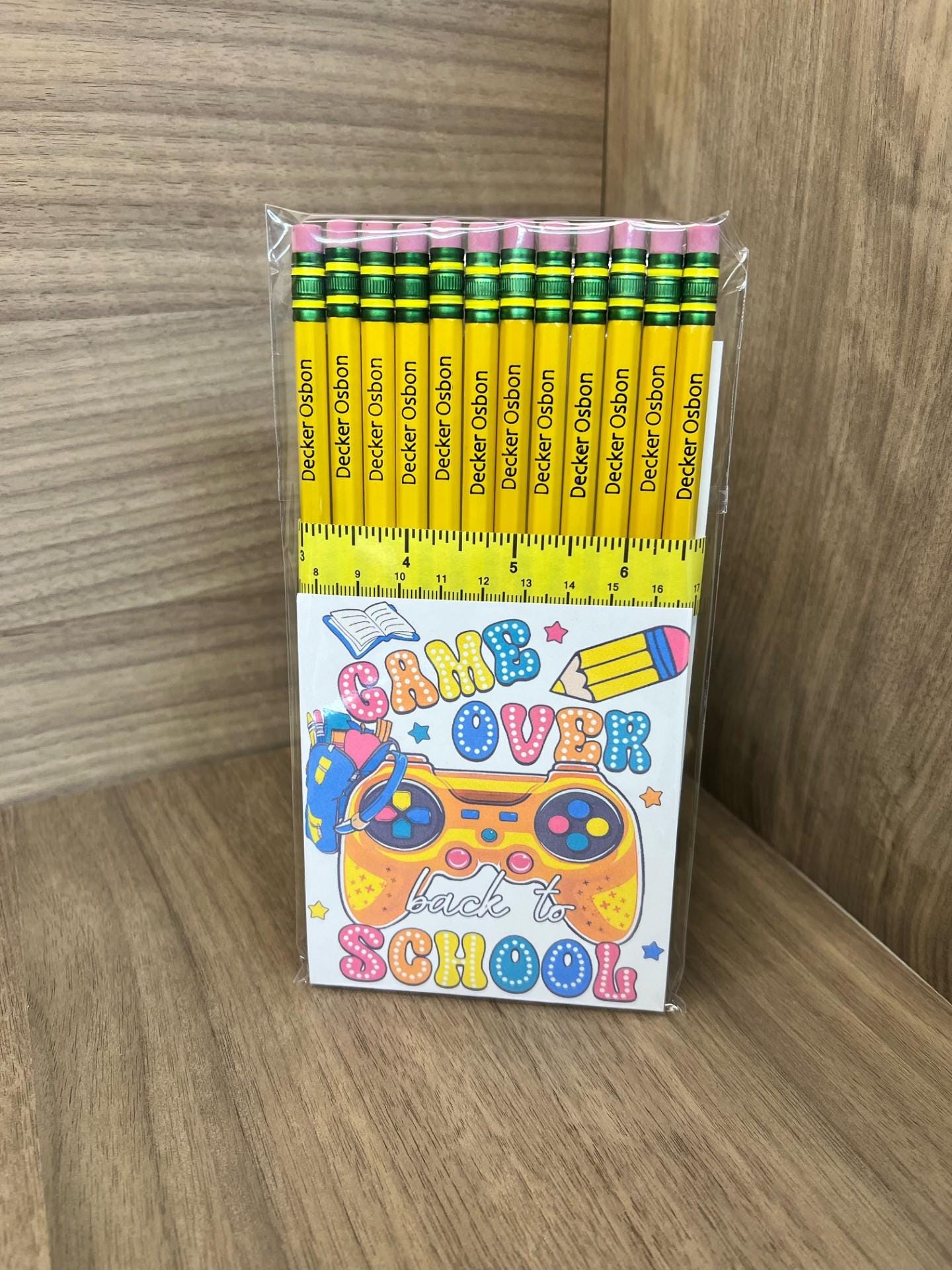 Personalized Ticonderoga Back-to-school Pencil Set - Etsy
