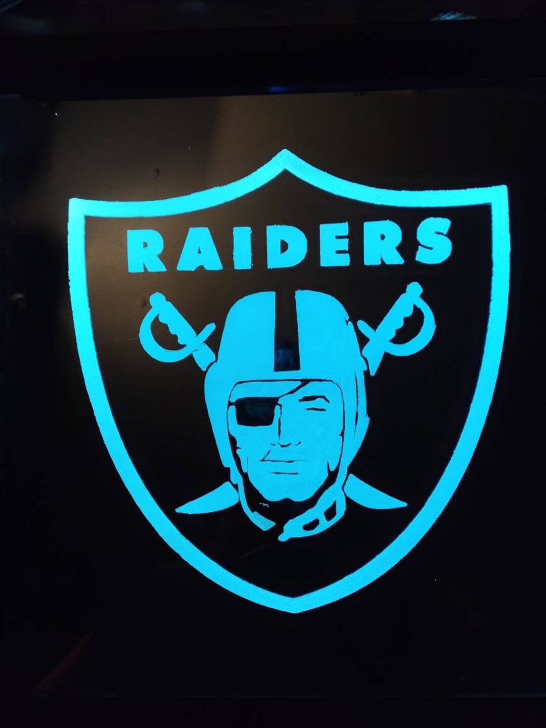 Raiders Logo 12x12 Led Mirror - Etsy
