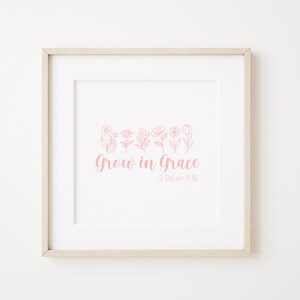 Grow in Grace SVG - Christian Svg - Scripture SVG - Cut File for Cricut ...