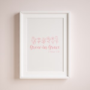 Grow in Grace SVG - Christian Svg - Scripture SVG - Cut File for Cricut ...