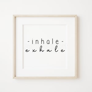 Inhale Exhale Svg File for Cricut | Yoga Svg | Inhale Exhale Print - Etsy