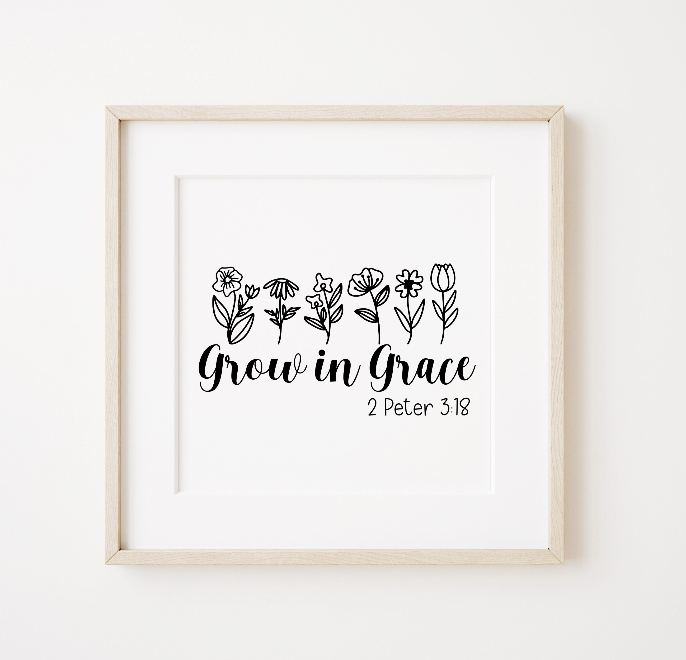 Grow in Grace 2 Peter 3:18 SVG | Christian Svg | Faith Svg | Jesus Svg ...