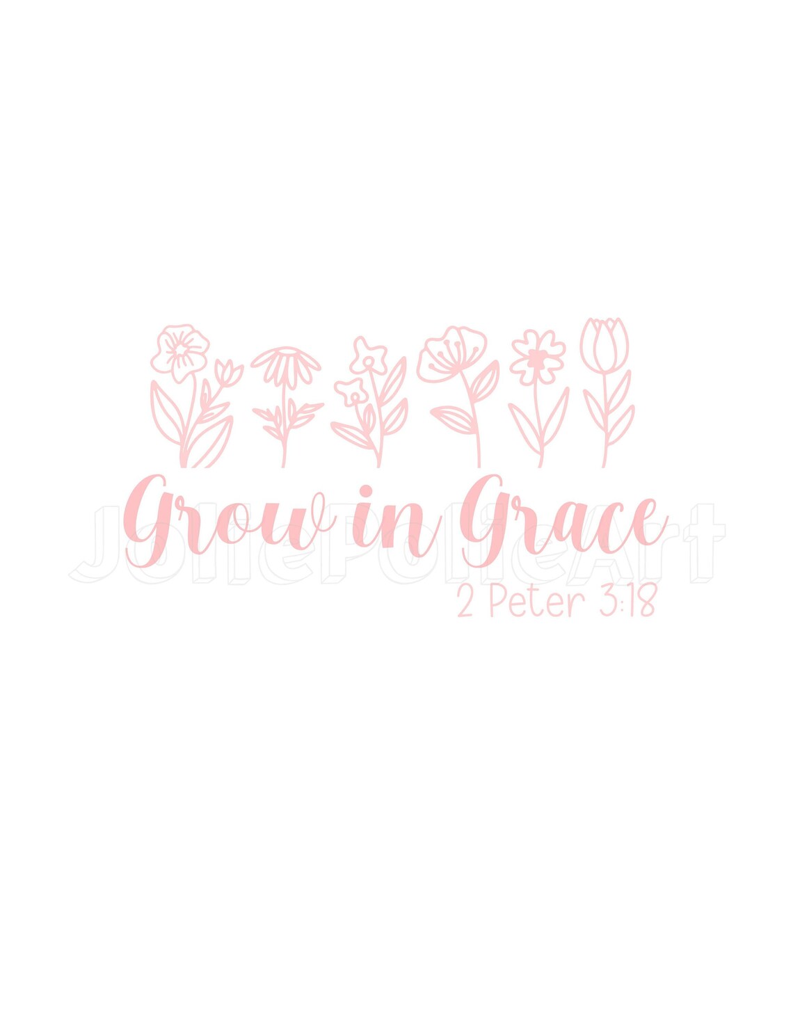 Grow in Grace SVG Christian Svg Scripture SVG Cut File for Cricut Faith ...