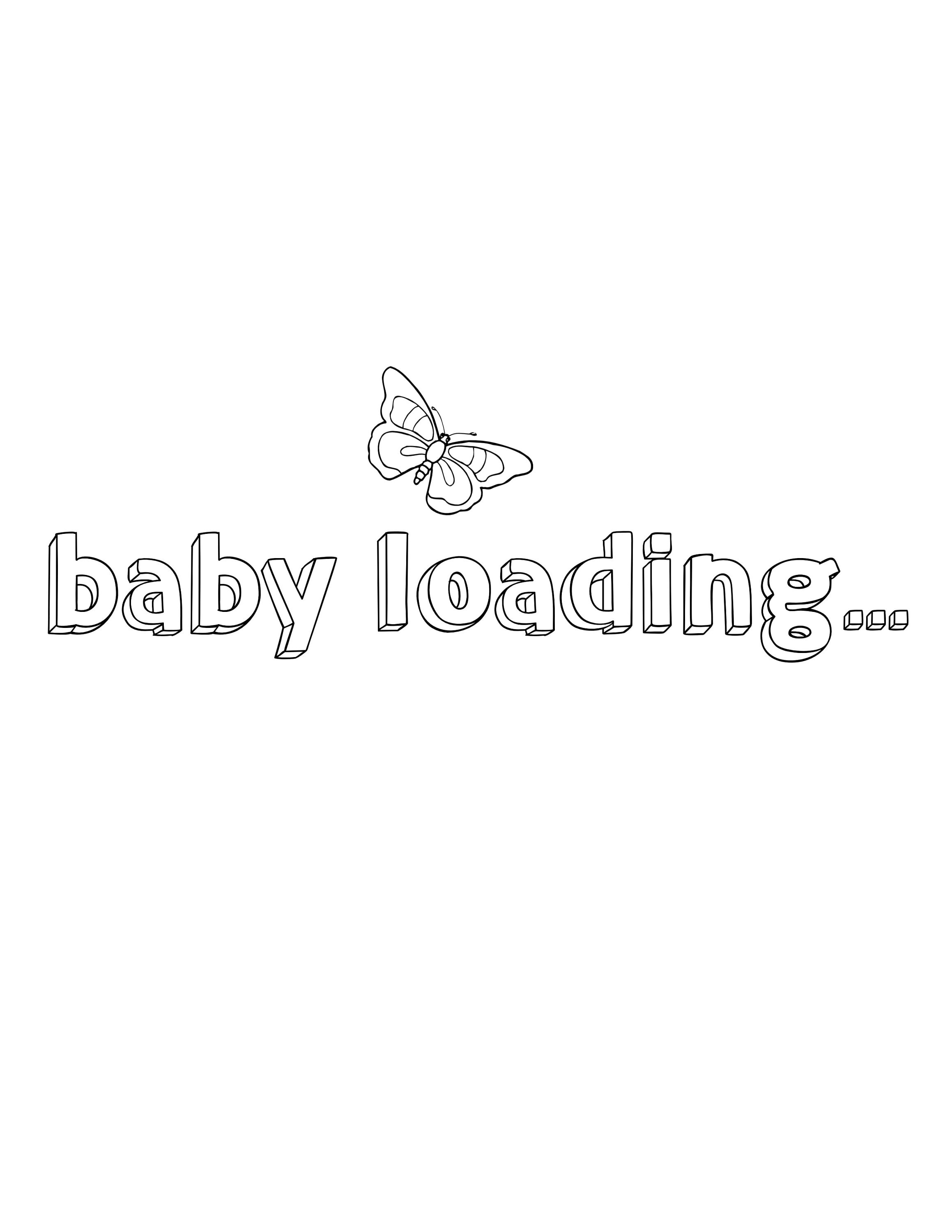Baby Loading SVG Pregnancy Announcement Baby Svg Mom to Be Svg - Etsy