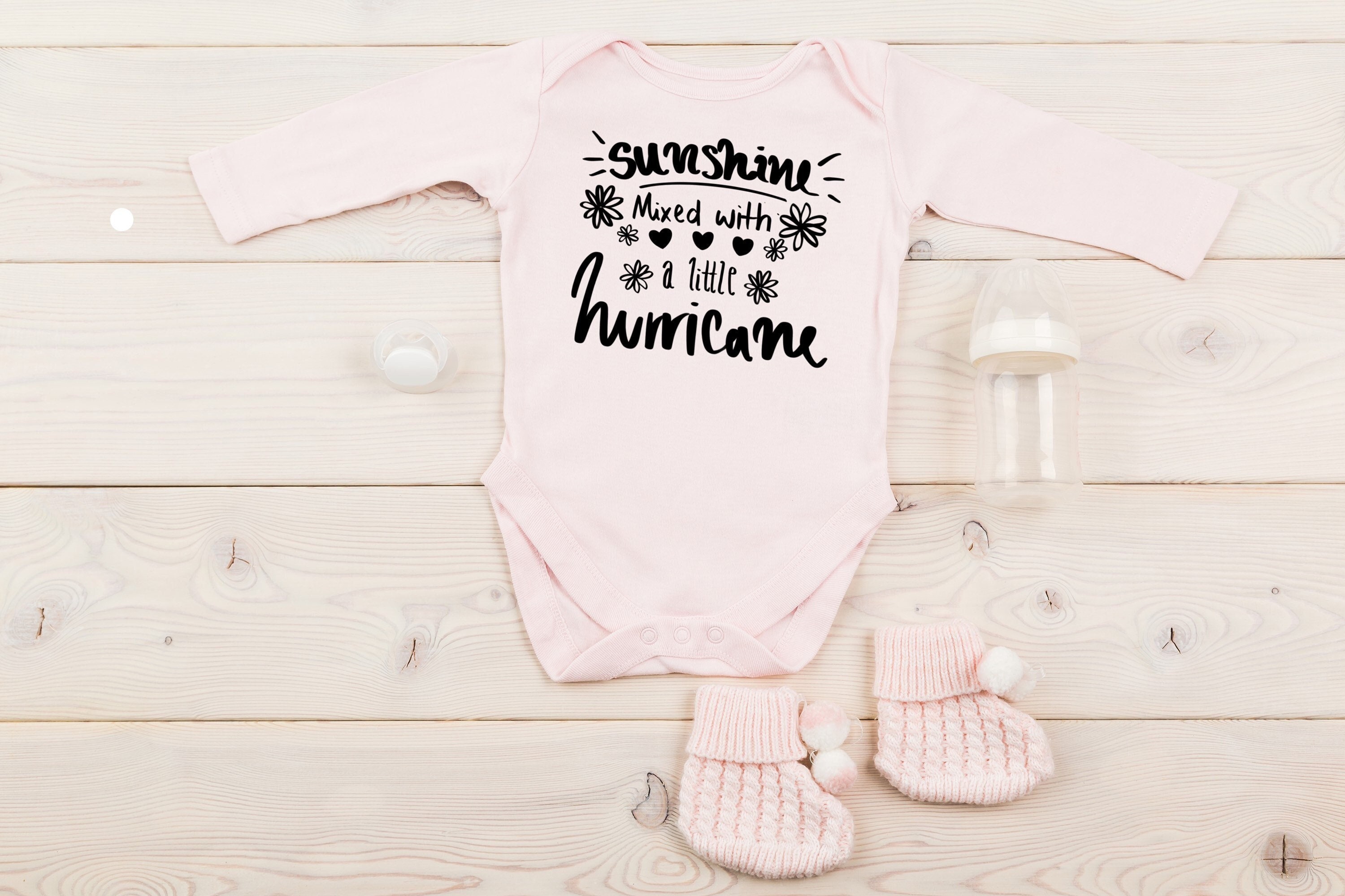 Baby Girl SVG | Sunshine Mixed With A Little Hurricane SVG | Sunshine ...