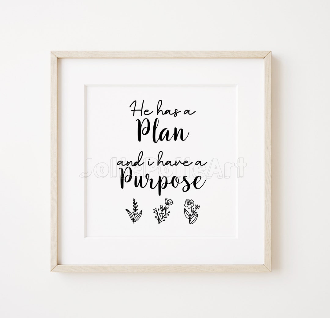 He Has A Plan and I Have A Purpose SVG | Christian SVG | Wildflower Svg ...