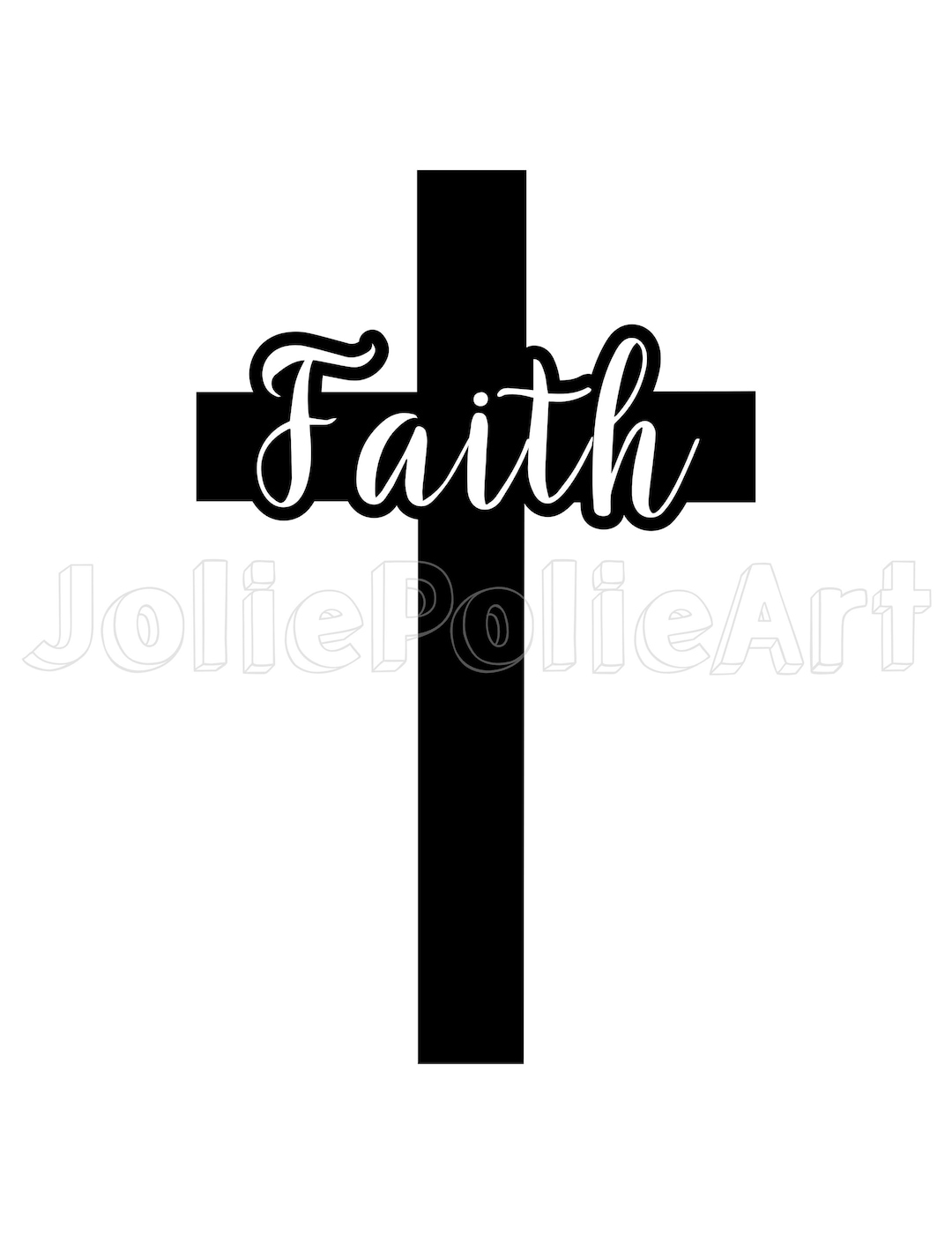 Faith Cross SVG | Christian Cricut Silhouette (digital Download) - Etsy