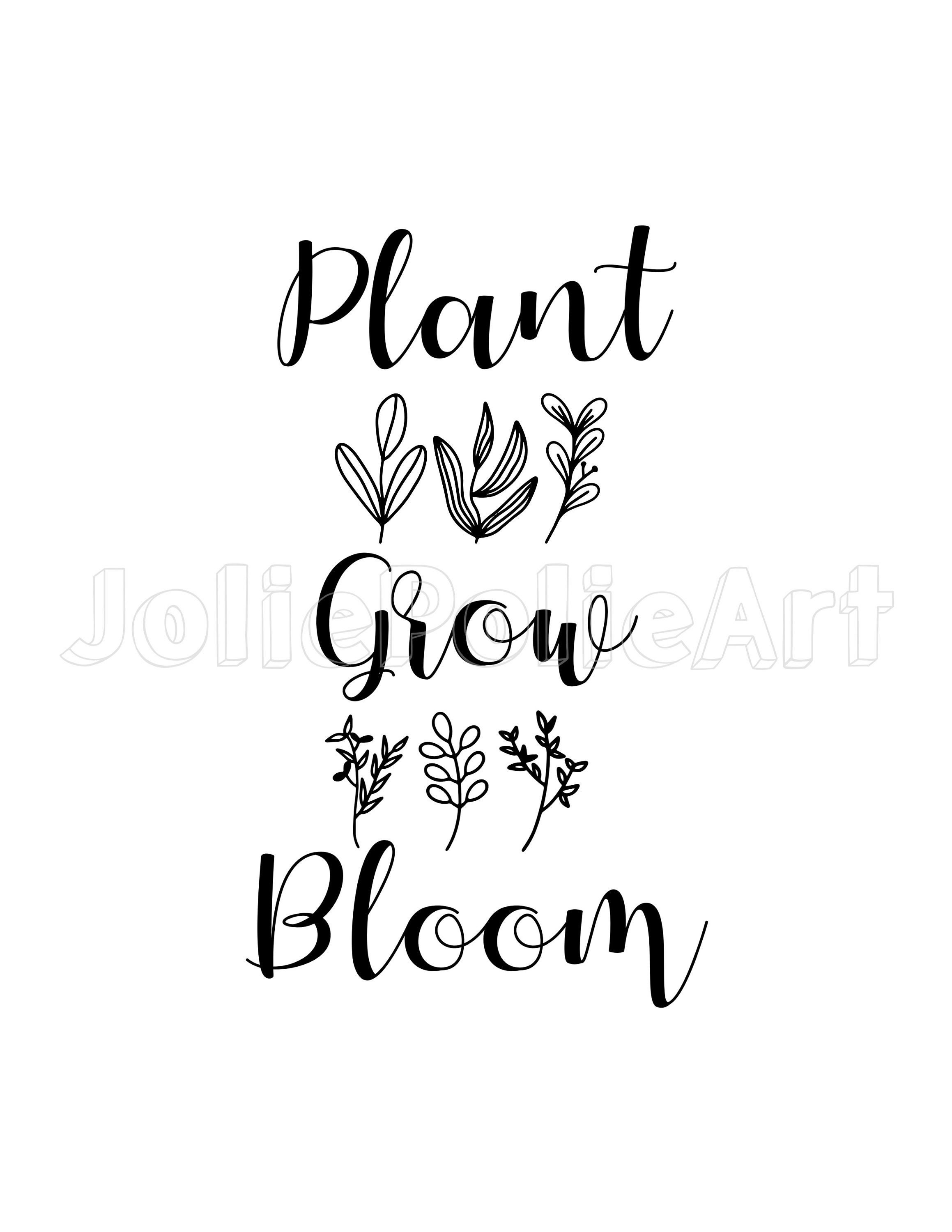 Gardening SVG | Plant Grow Bloom SVG | Wildflower Svg | Summer Svg ...