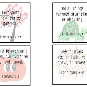 Printable Bible Verse Cards | Children's Printable Scripture Cards ...