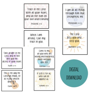Printable Bible Verse Cards | Children's Printable Scripture Cards ...