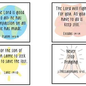 Printable Bible Verse Cards | Children's Printable Scripture Cards ...