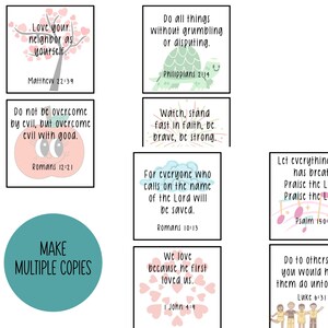 Printable Bible Verse Cards | Children's Printable Scripture Cards ...