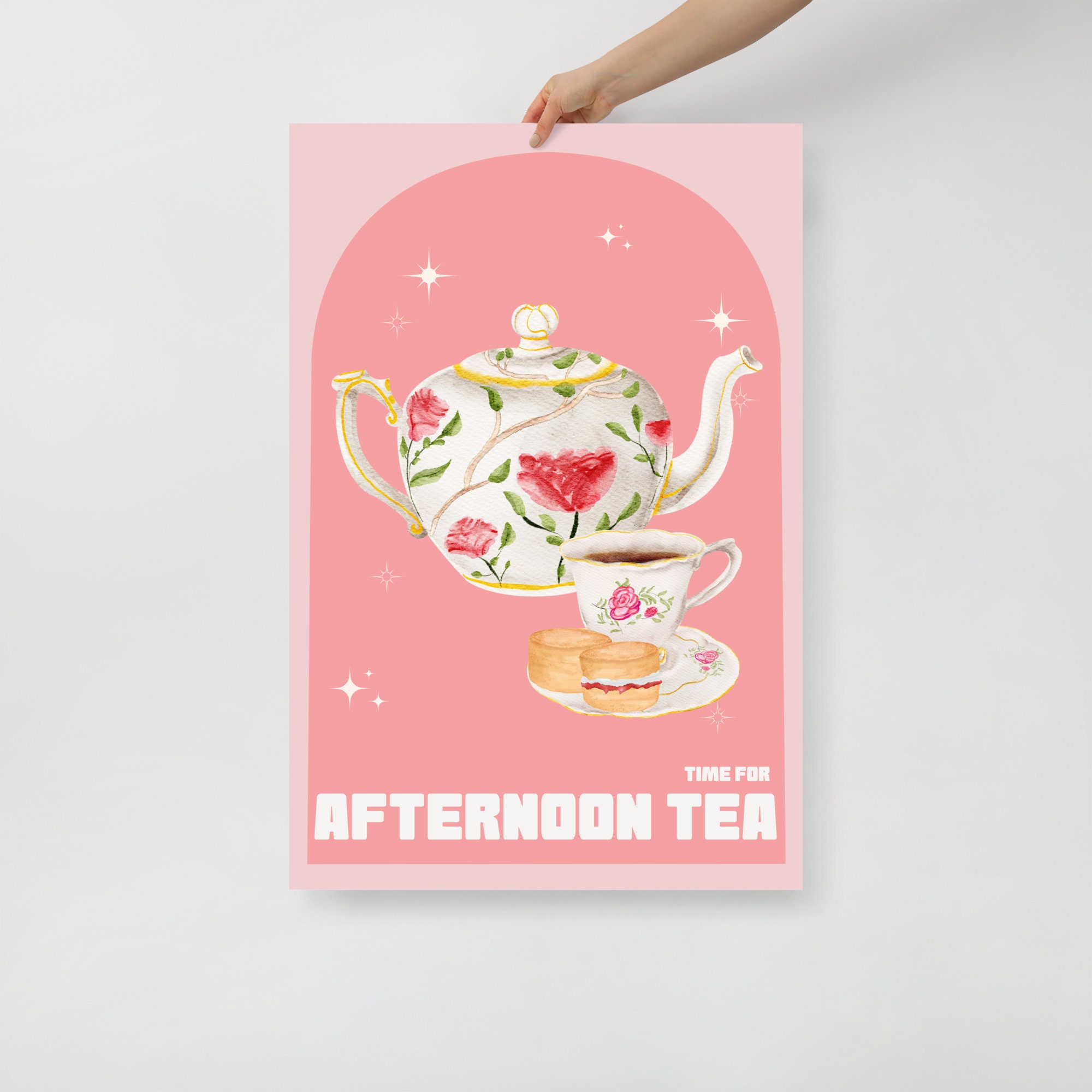 Afternoon Tea Wall Art, Afternoon Tea Poster, Tea Pot Print, Food ...