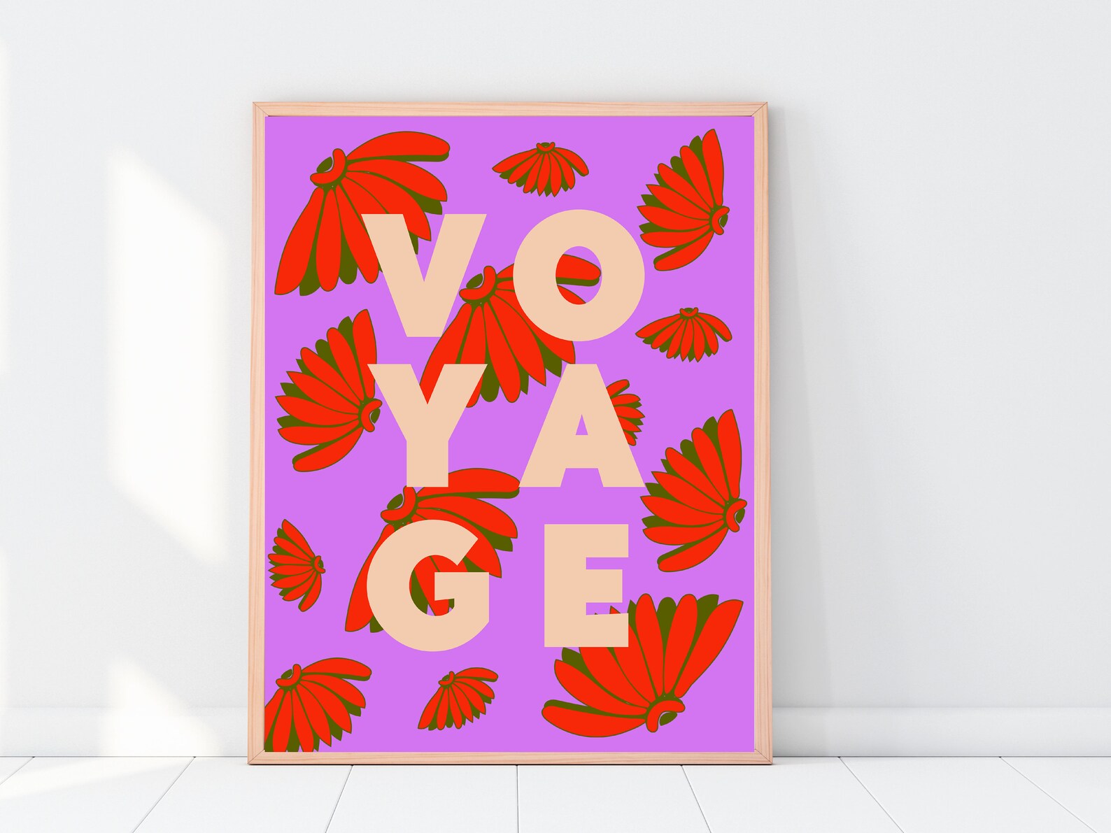 Tropical Voyage Print, Tropical Floral Poster, Exotic Prints, Floral ...