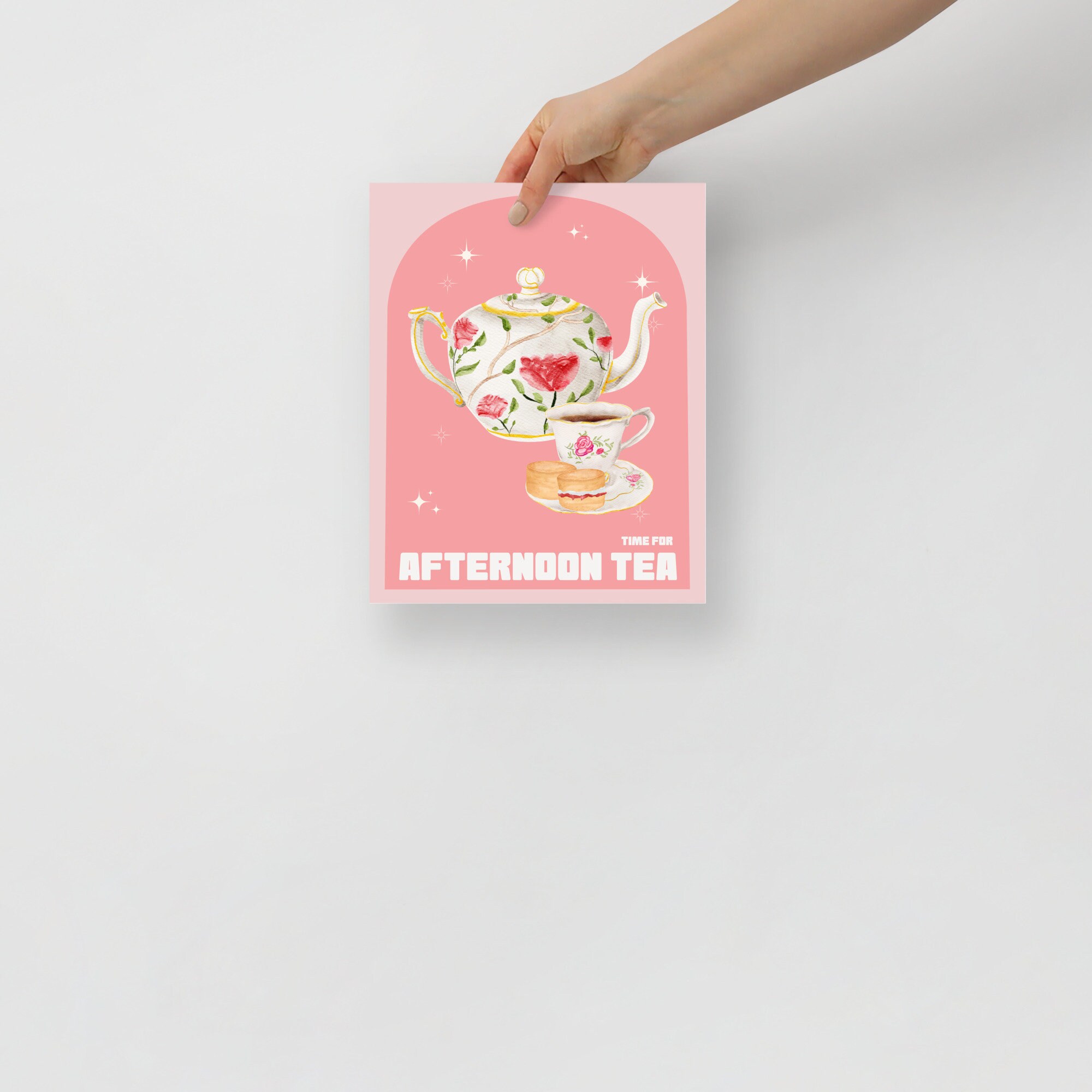 Afternoon Tea Wall Art, Afternoon Tea Poster, Tea Pot Print, Food ...