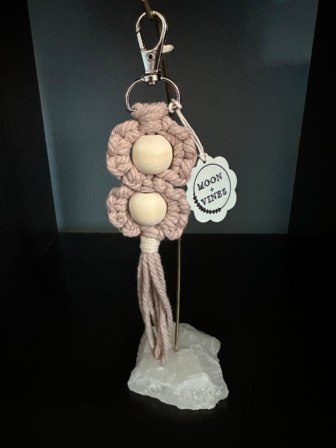 Macrame Flower Keychain - Etsy