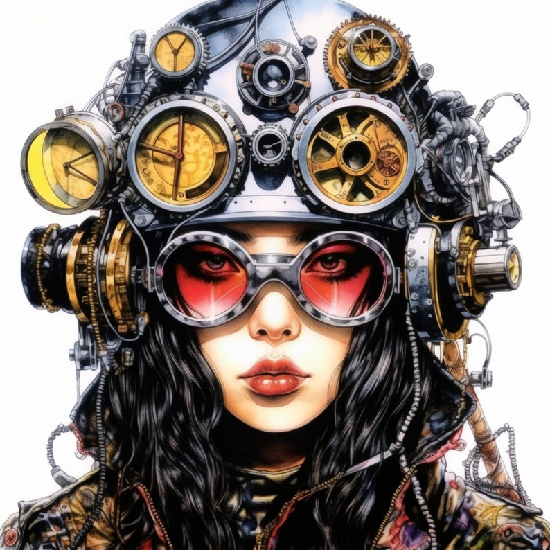Japanese Steampunk //digital Print/art - Etsy