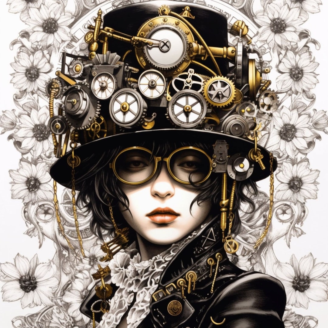 Japanese Steampunk //digital Print/art - Etsy