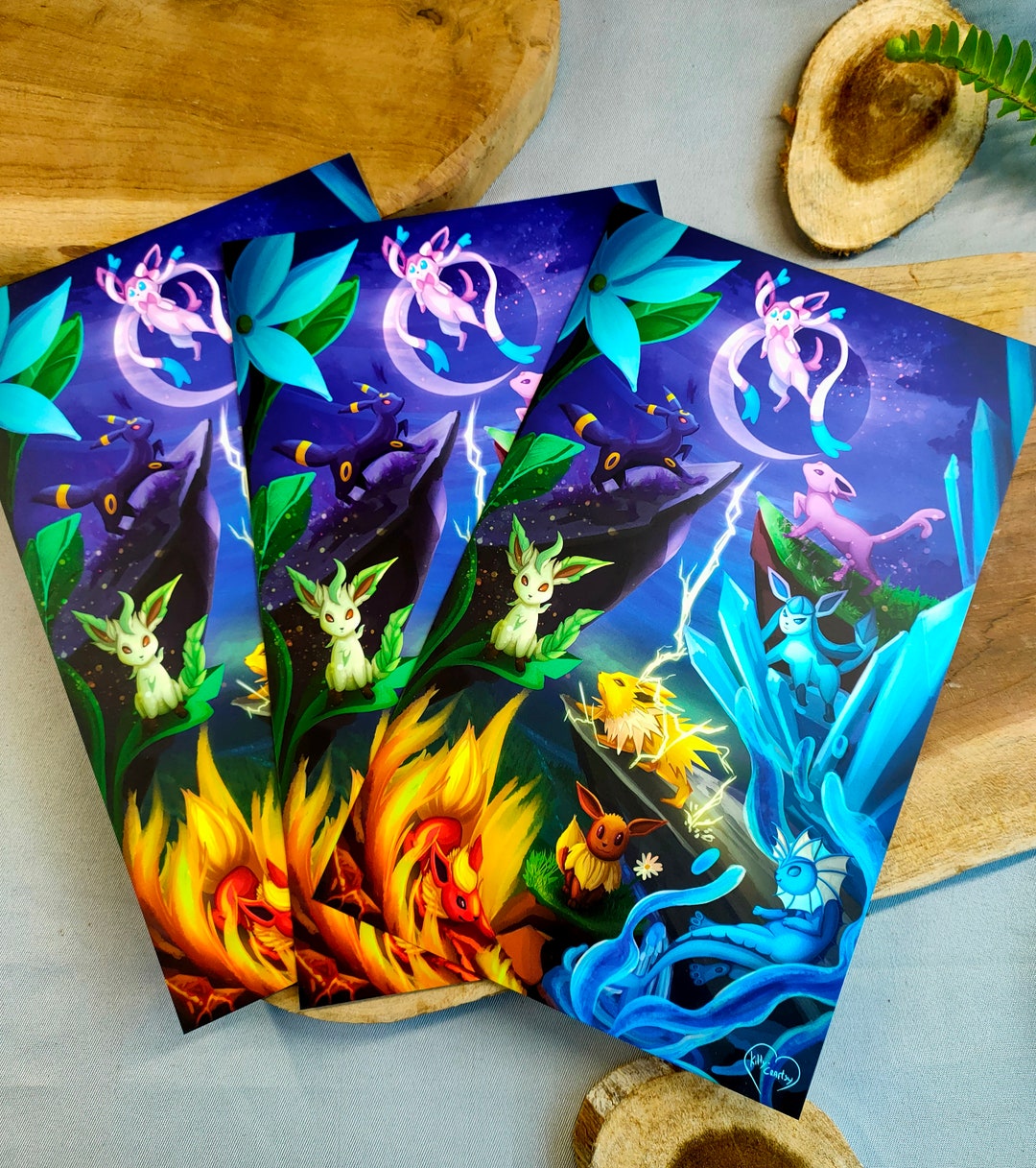 Eeveelutions Print small - Etsy