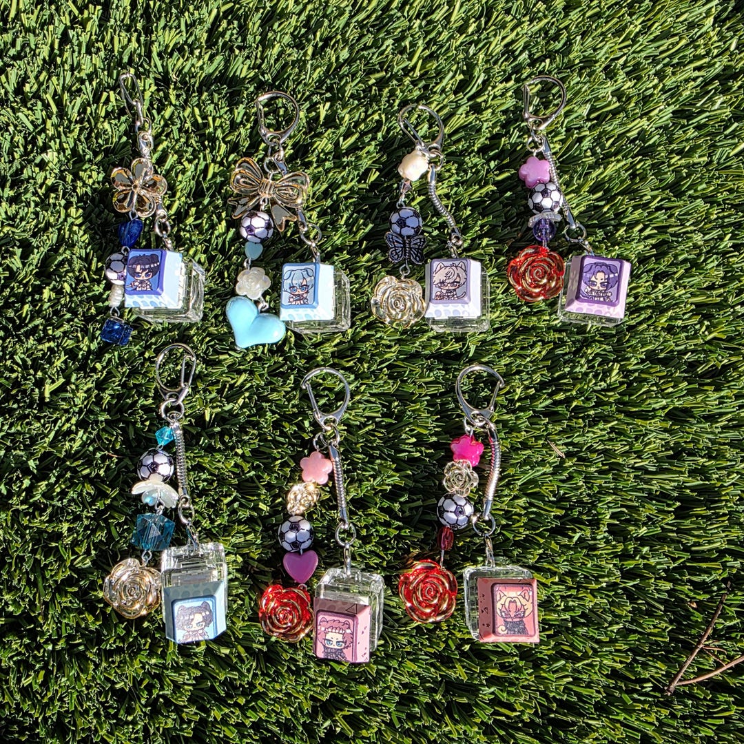 Blue Lock Keycap Keychains - Etsy