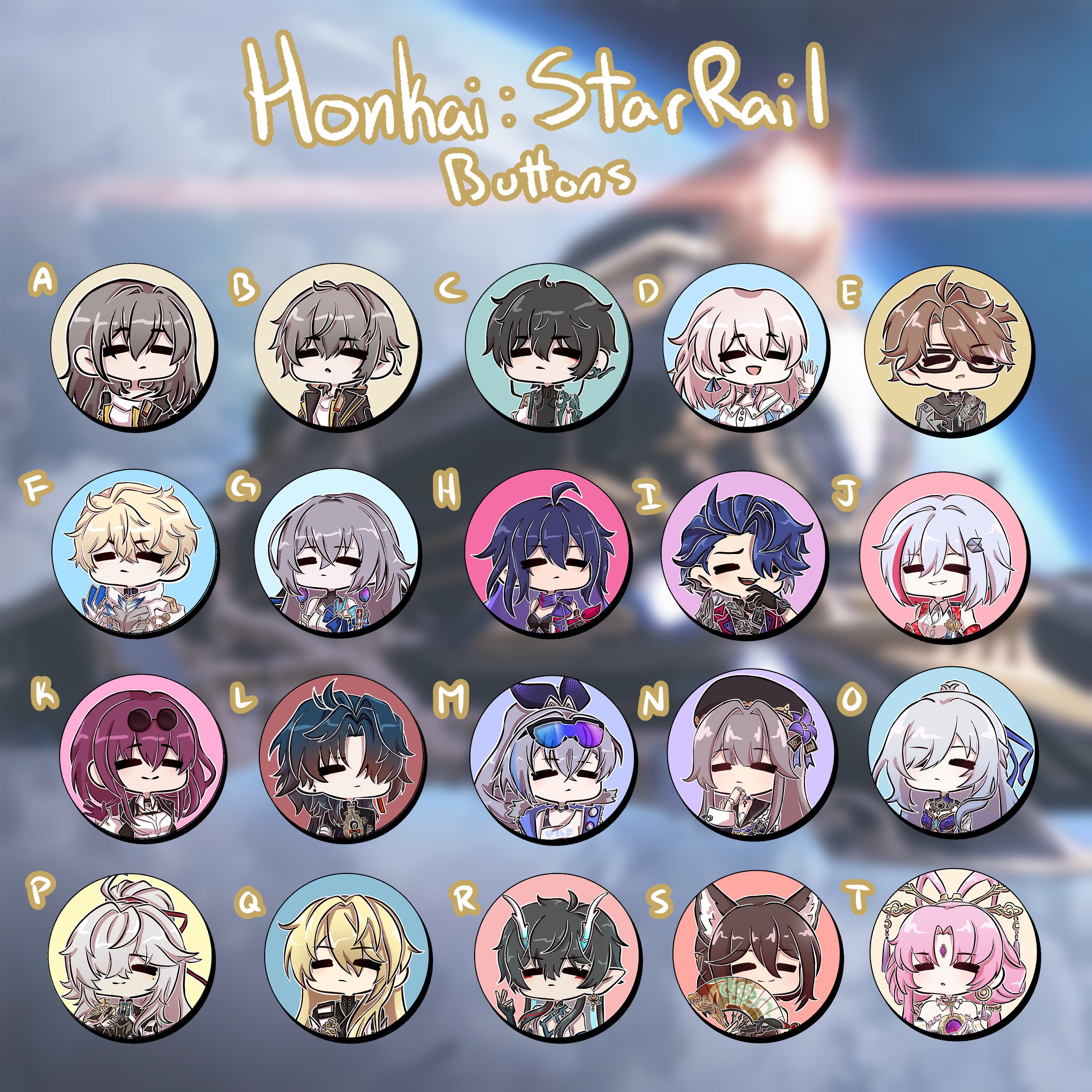 Honkai: Star Rail Buttons - Etsy