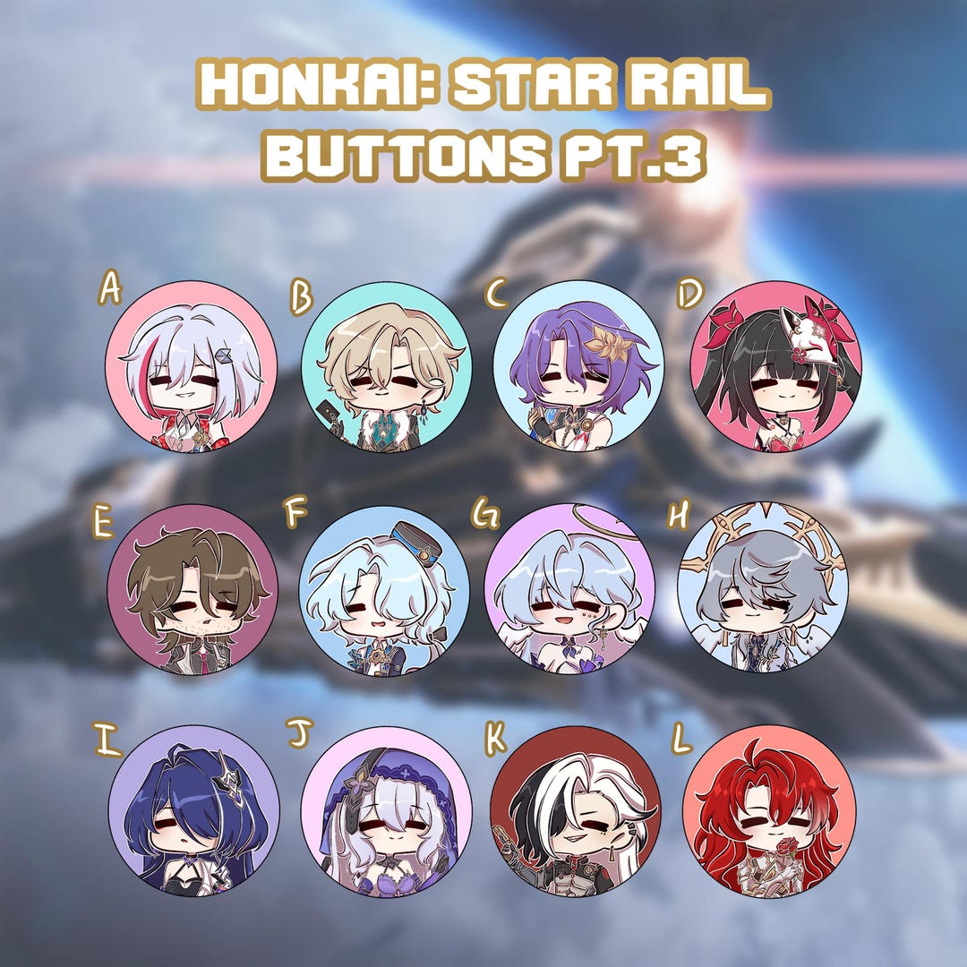 Honkai: Star Rail Buttons Pt.3 - Etsy