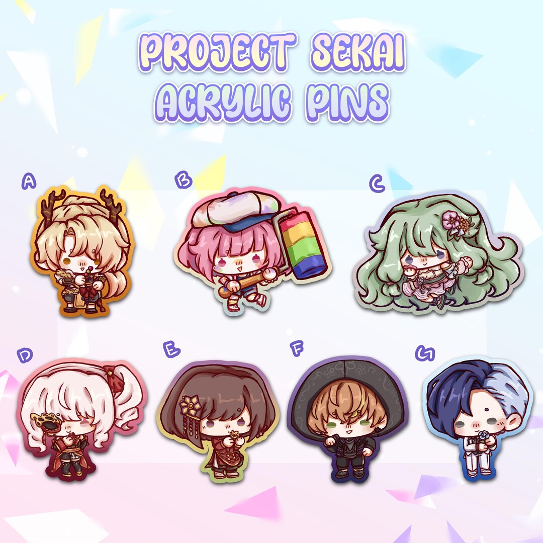 Project Sekai Acrylic Pins - Etsy