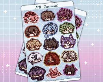 Nu: Carnival Charm Keychain Badge Sticker Holographic Aster Morvay ...