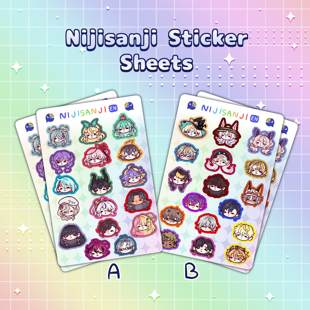 Nijisanji EN Sticker Sheet - Etsy