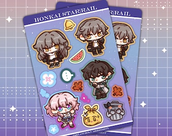 HONKAI STAR RAIL 4X4 Inch Vinyl Sticker Sheet - Etsy