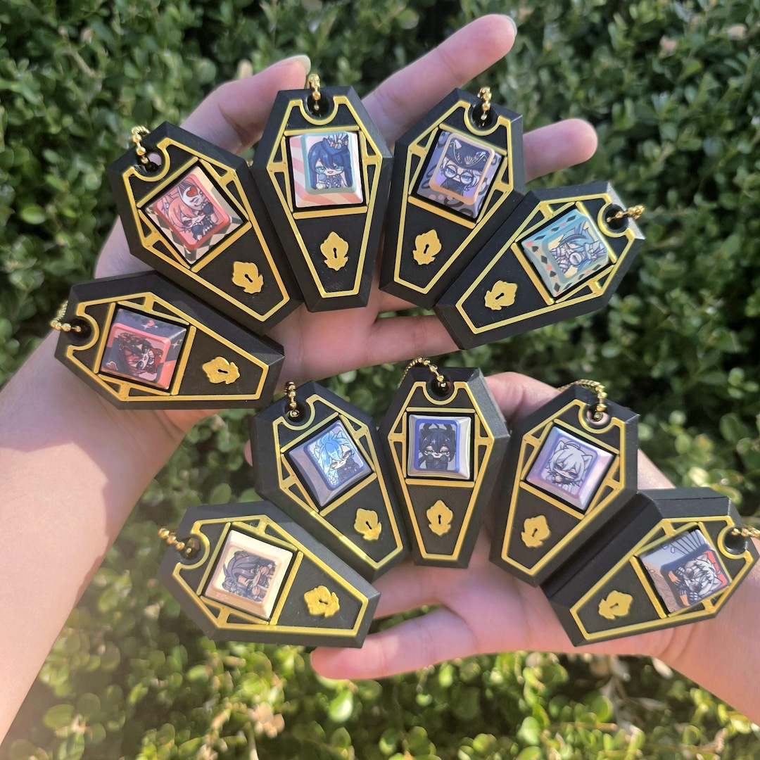 Twisted Wonderland Keycap Keychains - Etsy