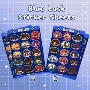 Blue Lock Sticker Sheet - Etsy